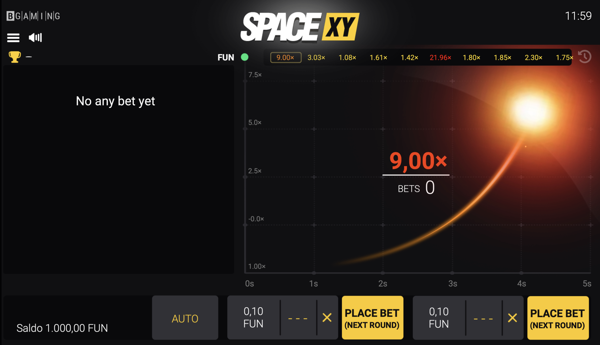 Demo version - Space XY